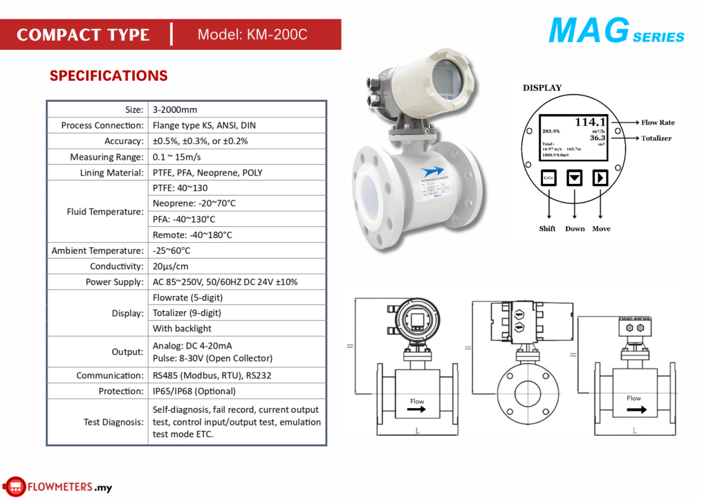 Magnetic Flowmeter - Flowmeter Supplier Malaysia