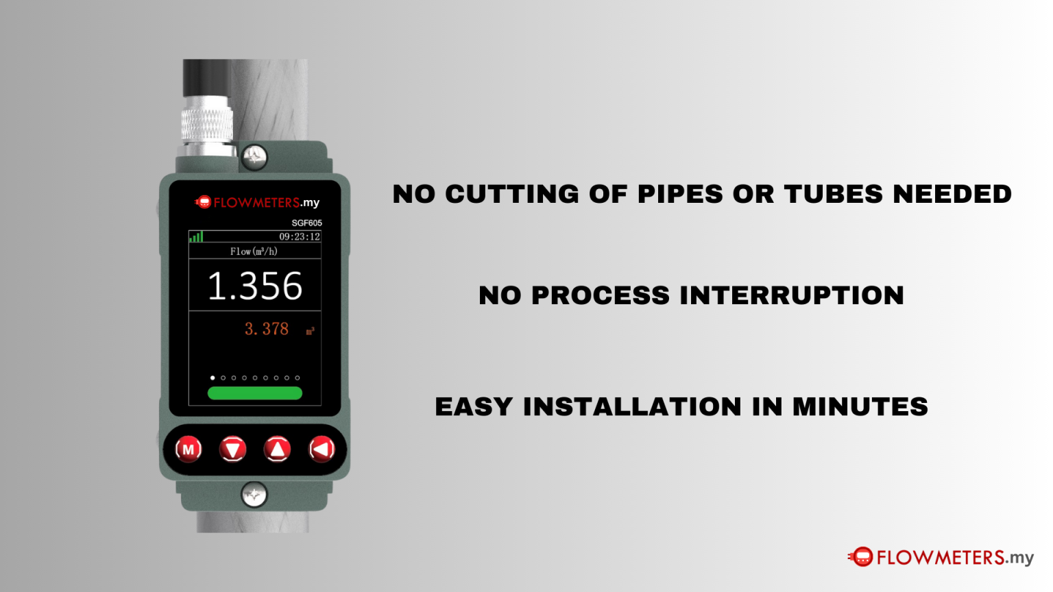 Small Pipe Ultrasonic Flowmeter - Flowmeter Supplier Malaysia